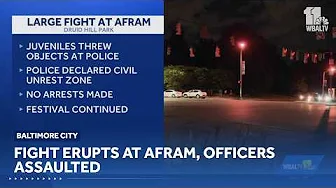 BPD: Fight erupts at AFRAM, youths threw objects at officers – Radio ...